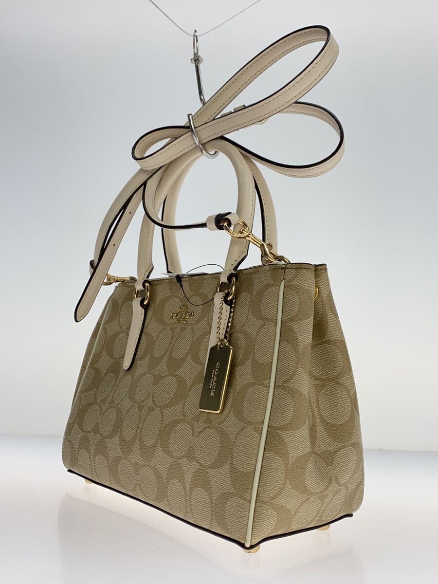 COACH(コーチ) / ハンドバッグ_シグネーチャー/--/BEG/総柄 | 中古品の販売・通販ならセカンドストリート