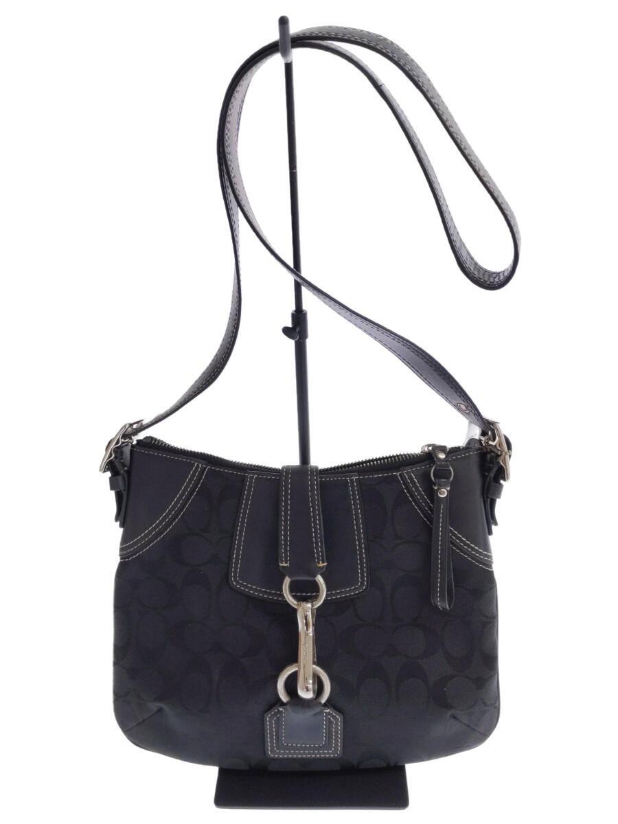 COACH(コーチ) / E06K-10249/ショルダーバッグ/シグネチャー/キャンバス/ブラック/総柄 | 中古品の販売・通販ならセカンド ...