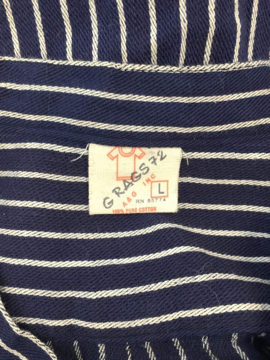 その他ブランド(ソノタブランド) / G RAGS 72/長袖シャツ/L/コットン/NVY/ストライプ/フィッシャーマンシャツ/ | 古着の ...