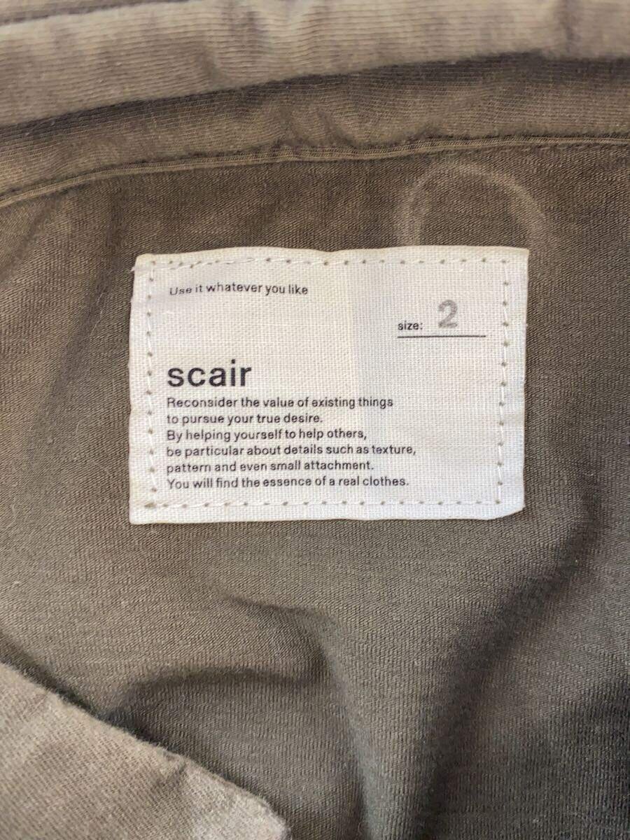 scair(スケアー) / ノーカラーシャツジャケット/長袖シャツ/2/コットン/KHK/2201SC-S003 | 古着の販売・通販なら ...