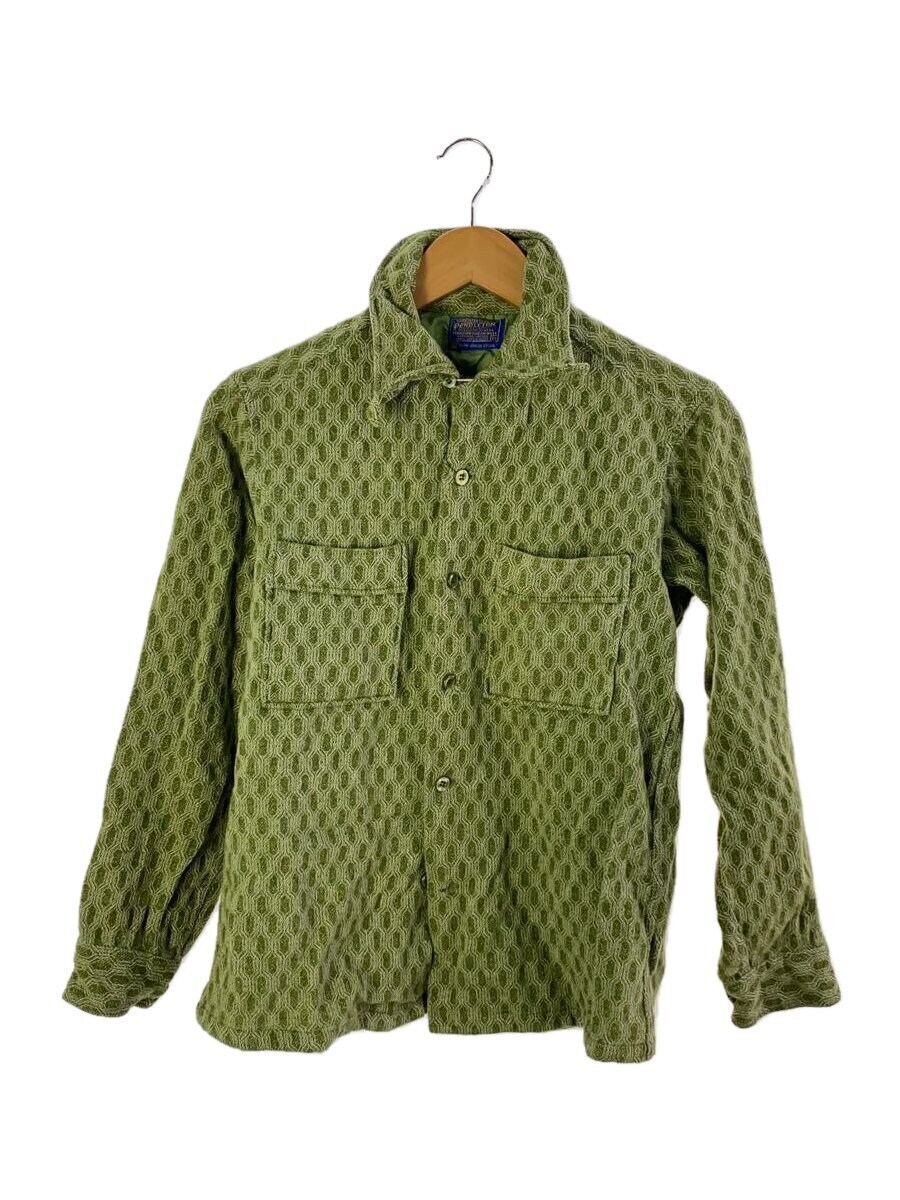 PENDLETON(ペンドルトン) / 60s/オープンカラー/ウールシャツ/M/ウール/GRN/総柄 | 古着の販売・通販ならセカンドストリート