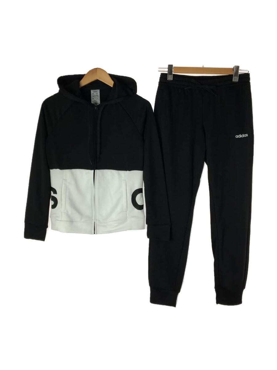 adidas(アディダス) / リニアフーディトラックスーツ/セットアップ/パーカー・パンツセット/L/ポリエステル/BLK/DV2425 ...
