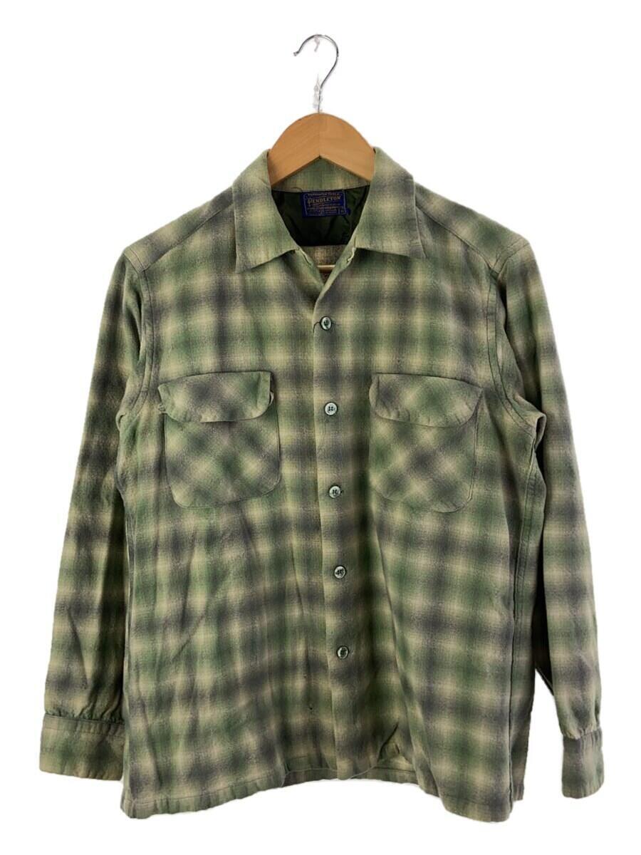 PENDLETON(ペンドルトン) / 長袖シャツ/M/ウール/GRN/オンブレCK | 古着の販売・通販ならセカンドストリート