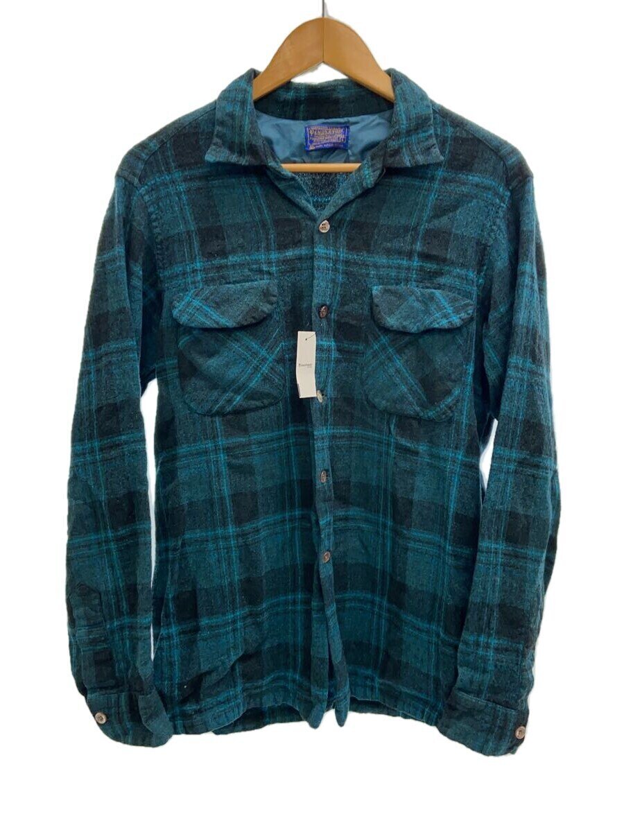 PENDLETON(ペンドルトン) / 60s/開襟/長袖シャツ/L/ウール/GRN/チェック | 古着の販売・通販ならセカンドストリート