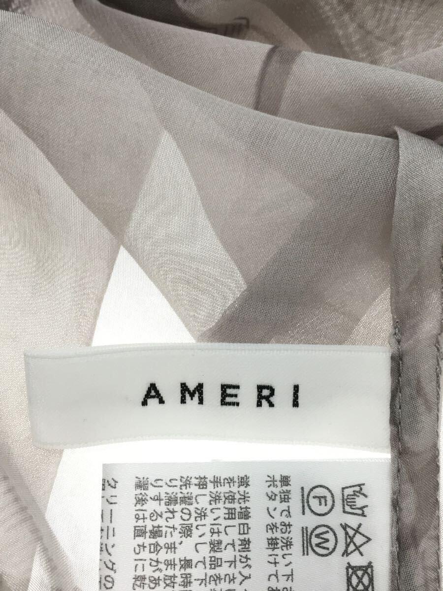 AMERI(アメリヴィンテージ) / 半袖ワンピース/M/ポリエステル/GRY/02110551120/ISLA PIPING SHEER DRESS// | 古着の販売・通販ならセカンドストリート