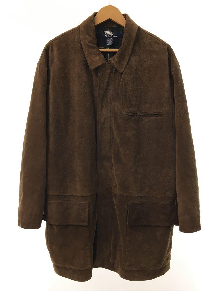 POLO RALPH LAUREN(ポロラルフローレン) / コート/L/レザー/BRW/擦れ/毛羽立ち/ロング/ | 古着の販売・通販なら ...