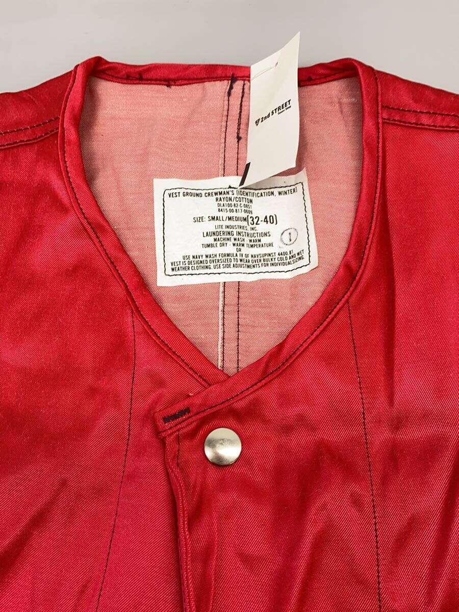 US.ARMY(ユーエスアーミー) / vest ground crewman/ベスト/S/--/RED | 古着の販売・通販ならセカンドストリート