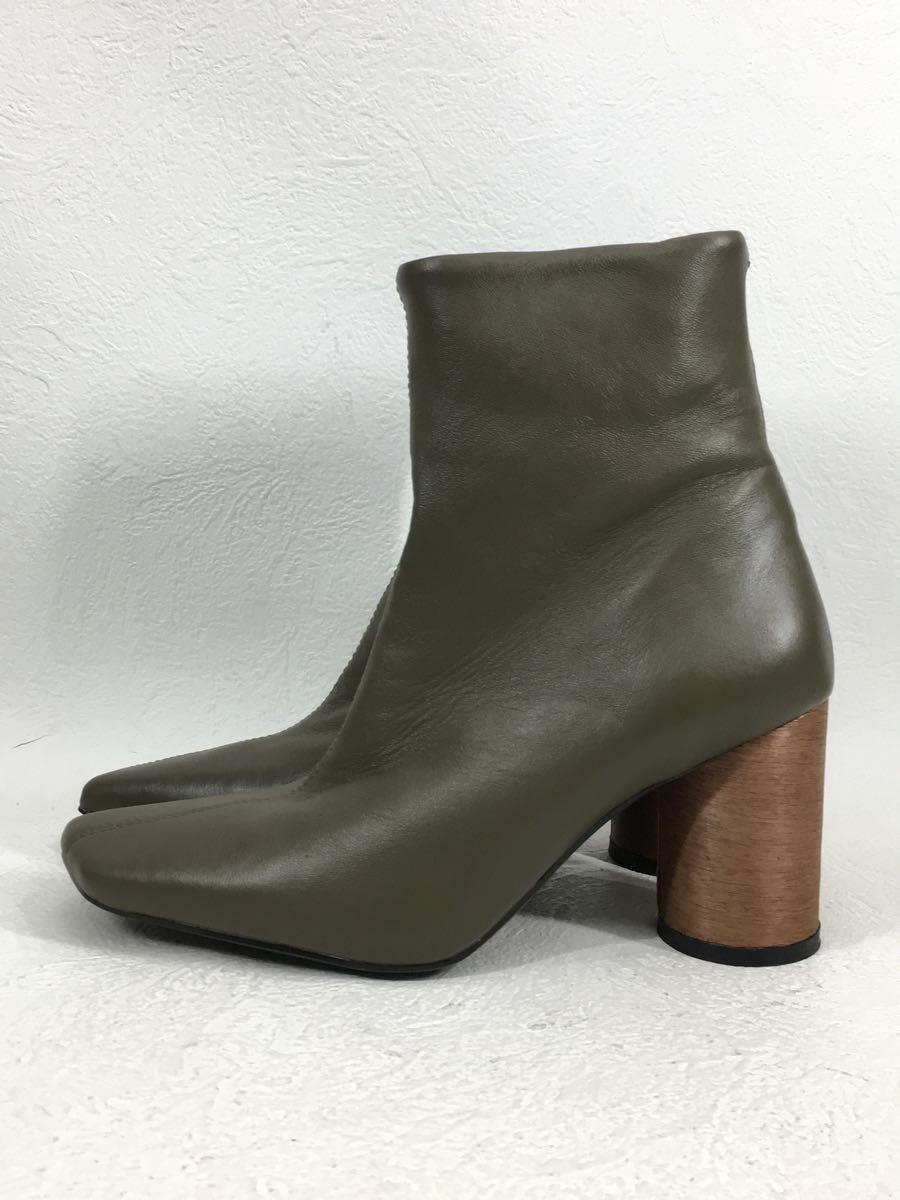 AMERI(アメリヴィンテージ) / ブーツ/S/KHK/レザー | 中古品の販売・通販ならセカンドストリート