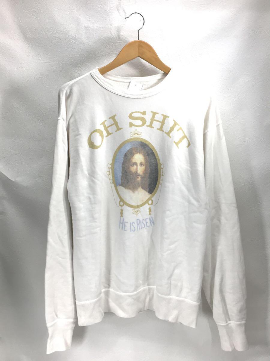SAINT MICHAEL(セイントマイケル) / スウェット/M/コットン/SM-A22-0000-014/oh shit/ホワイト/白 ...