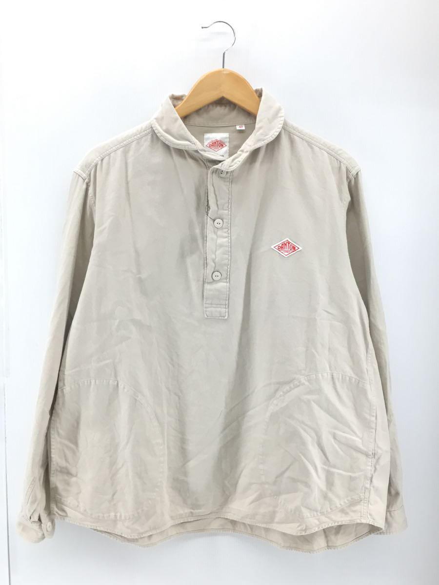 DANTON(ダントン) / 長袖シャツ/42/コットン/BEG/無地/18A-WS-001/丸襟/ハーフボタン | 古着の販売・通販なら ...