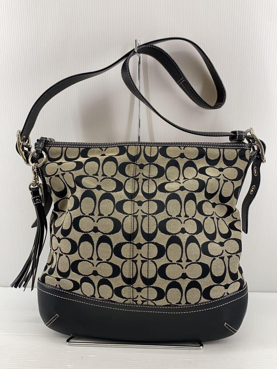 COACH(コーチ) / バッグ/ブラック/黒/シグネチャー/シミ有/F065-9349 | 中古品の販売・通販ならセカンドストリート