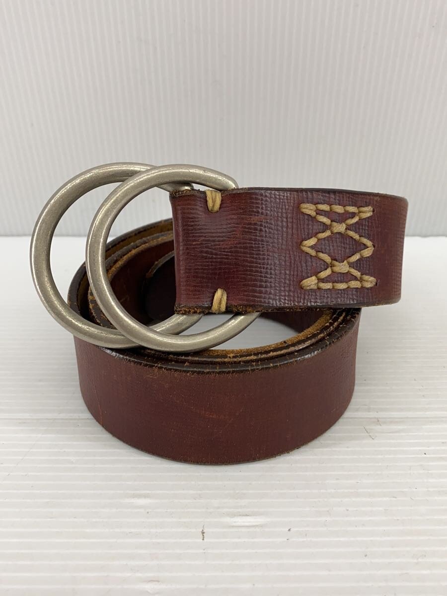 visvim(ヴィズヴィム) / double ring belt/ベルト/レザー/BRW/メンズ | 中古品の販売・通販ならセカンドストリート