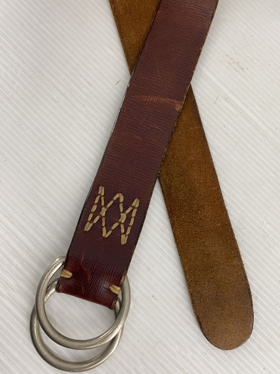 visvim(ヴィズヴィム) / double ring belt/ベルト/レザー/BRW/メンズ | 中古品の販売・通販ならセカンドストリート