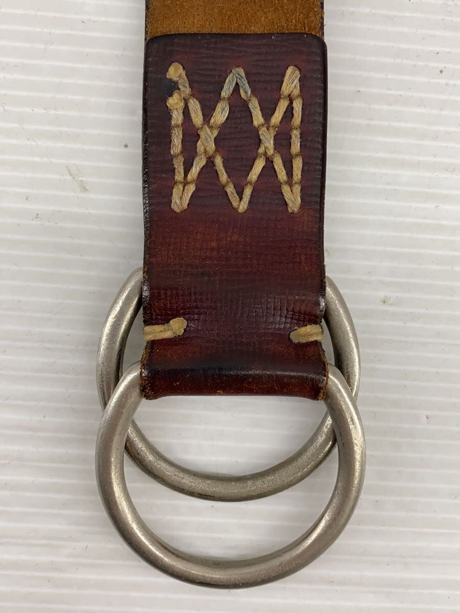 visvim(ヴィズヴィム) / double ring belt/ベルト/レザー/BRW/メンズ | 中古品の販売・通販ならセカンドストリート