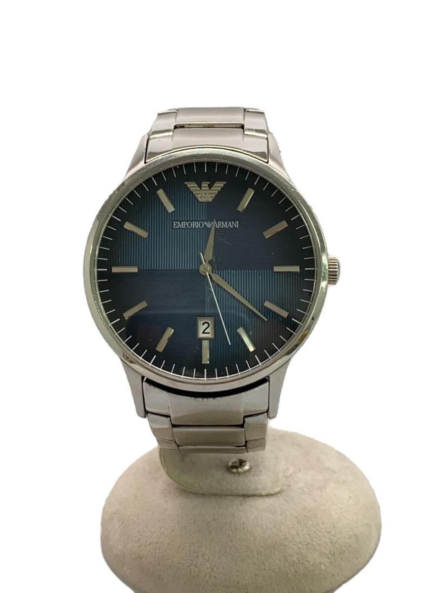 EMPORIO ARMANI(エンポリオアルマーニ) / 腕時計/アナログ/--/NVY/SLV/AR-11182/文字盤キズ有 | 中古品の ...