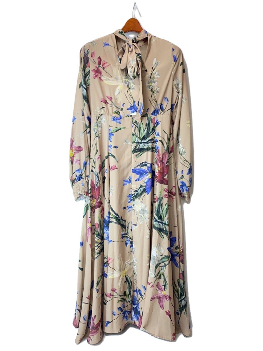 eimy istoire(エイミーイストワール) / elleme flower/セミフレア/ボウタイ/長袖ワンピース/FREE/ポリエステル ...