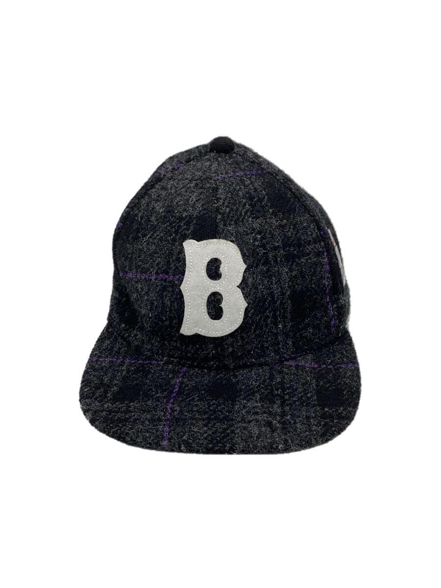 HARRIS TWEED(ハリスツイード) / ×BASE CONTROL/キャップ/FREE/ウール/ブラック/チェック/メンズ | 中古品の販売・通販ならセカンドストリート