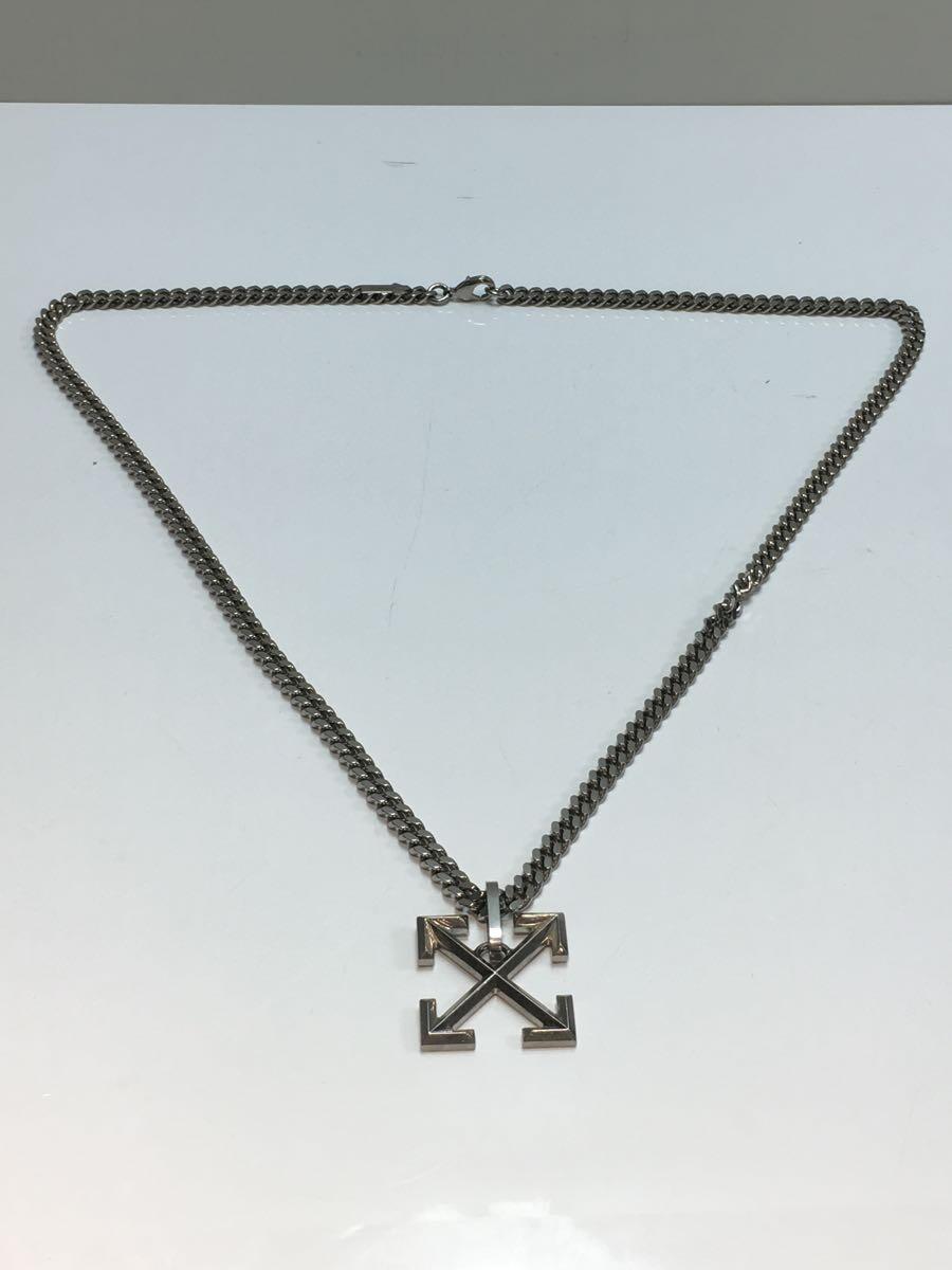 OFF-WHITE(オフホワイト) / ITALY製/アローネックレス/SLV/トップ有/メンズ/オフホワイト | 中古品の販売・通販なら ...