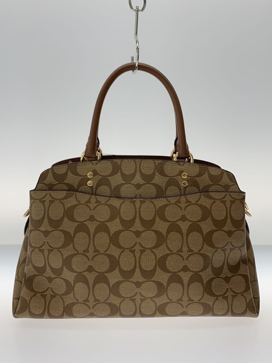 COACH(コーチ) / リリー キャリーオール シグネチャー 2WAYバッグ/PVC/BEG/総柄/91495 | 中古品の販売・通販なら ...