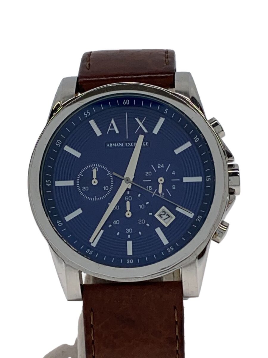 ARMANI EXCHANGE(アルマーニエクスチェンジ) / アウターバンクス/腕時計/アナログ/レザー/BLU/BRW/SS/AX2501 ...