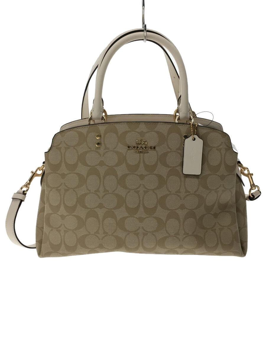 COACH(コーチ) / ハンドバッグ/PVC/BEG/総柄/91495 | 中古品の販売・通販ならセカンドストリート