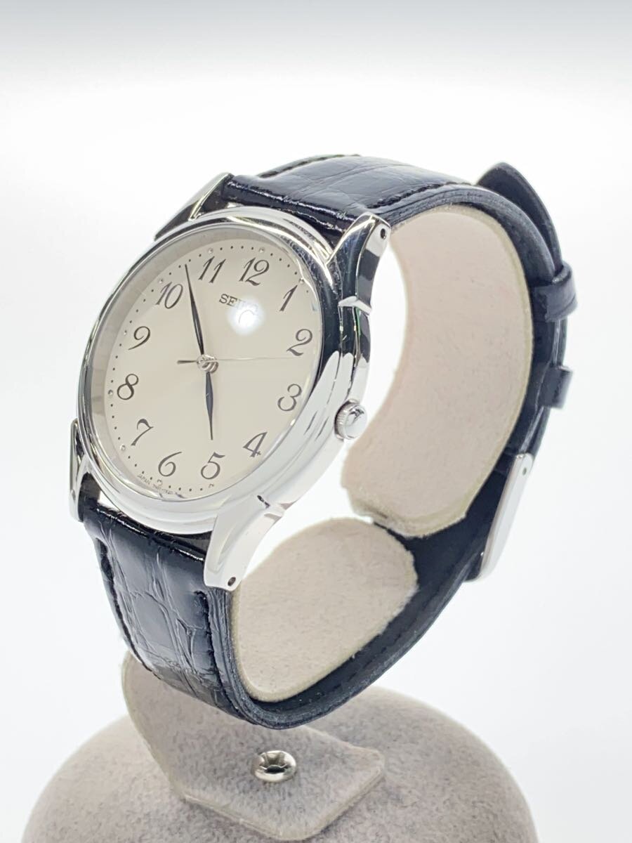 SEIKO(セイコー) / クォーツ腕時計/アナログ/レザー/WHT/BLK/SCDP030 | 中古品の販売・通販ならセカンドストリート