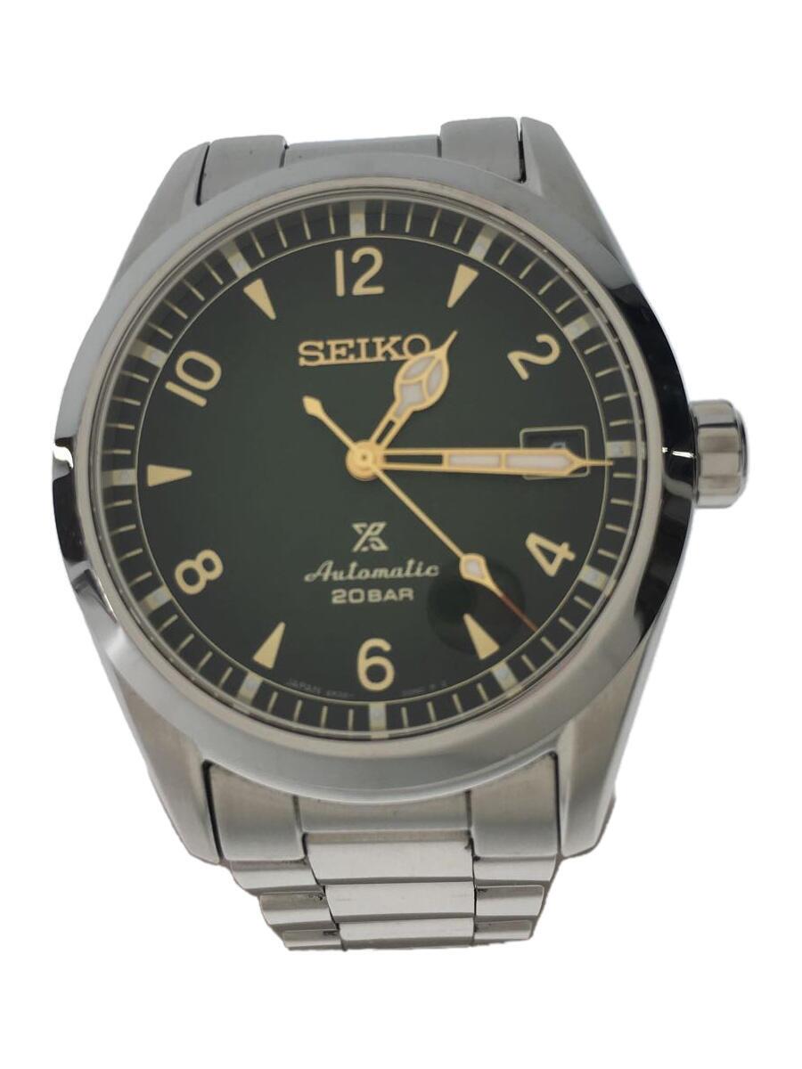 SEIKO(セイコー) / セイコー/自動巻腕時計/アナログ/ステンレス/グリーン/シルバー/6R35-01B0 | 中古品の販売・通販なら ...