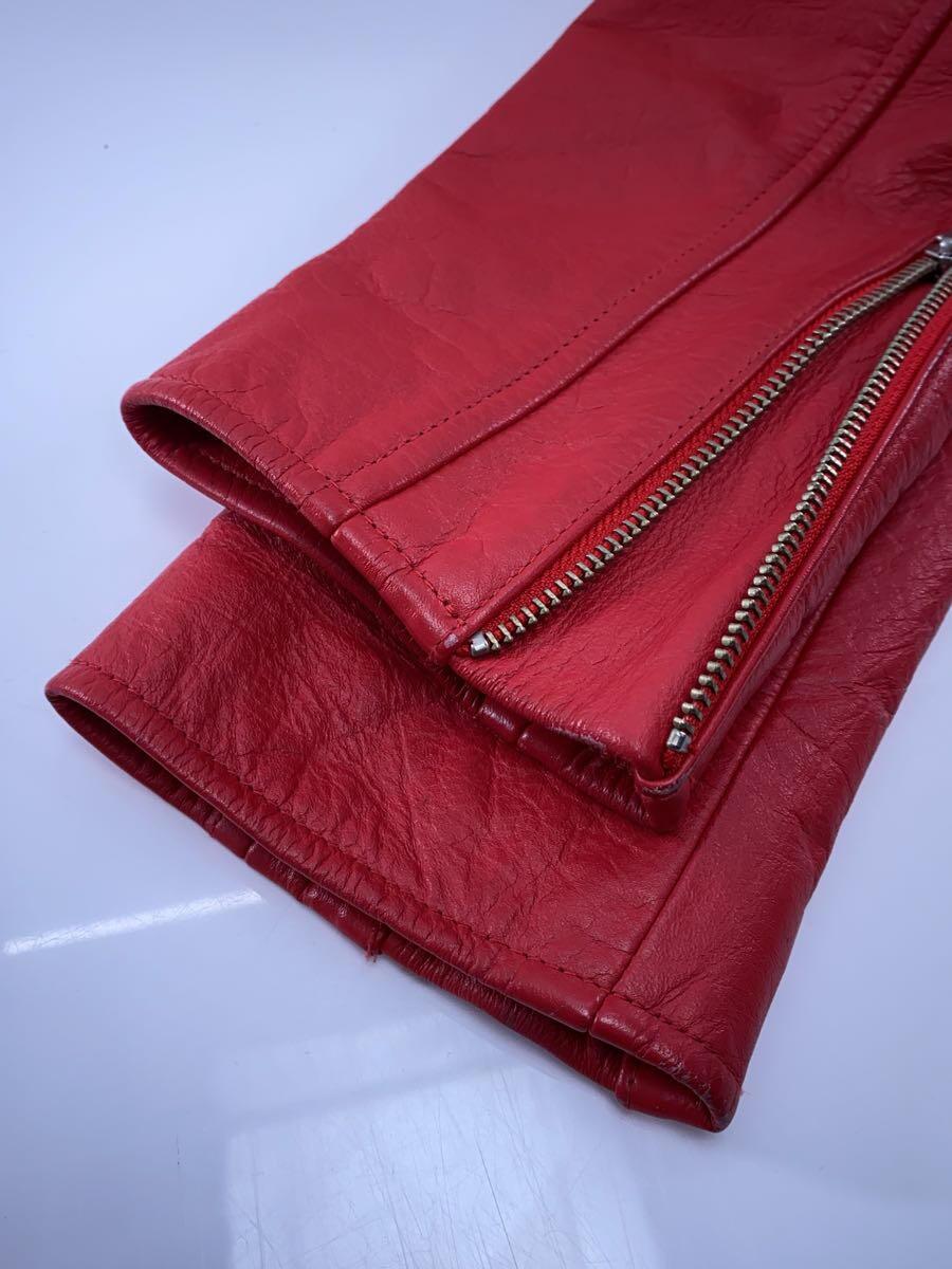 DOWBL(ダブル) / レザージャケット・ブルゾン/44/レザー/RED/103-153-0201-002 | 古着の販売・通販ならセカンドストリート