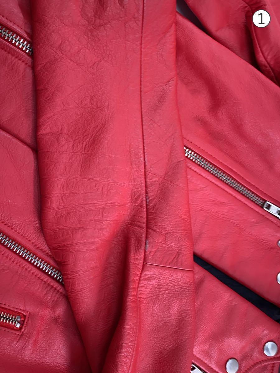 DOWBL(ダブル) / レザージャケット・ブルゾン/44/レザー/RED/103-153-0201-002 | 古着の販売・通販ならセカンドストリート