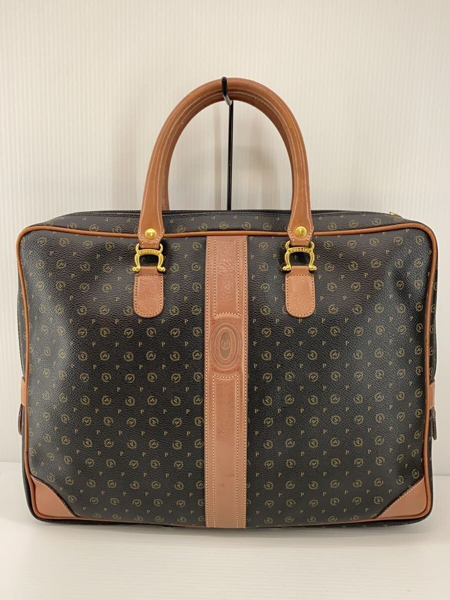 Pollini(ポリーニ) / ブリーフケース/--/BLK/総柄/ブラック×ブラウン/ビジネスバッグ/イタリア製 | 中古品の販売・通販ならセカンドストリート