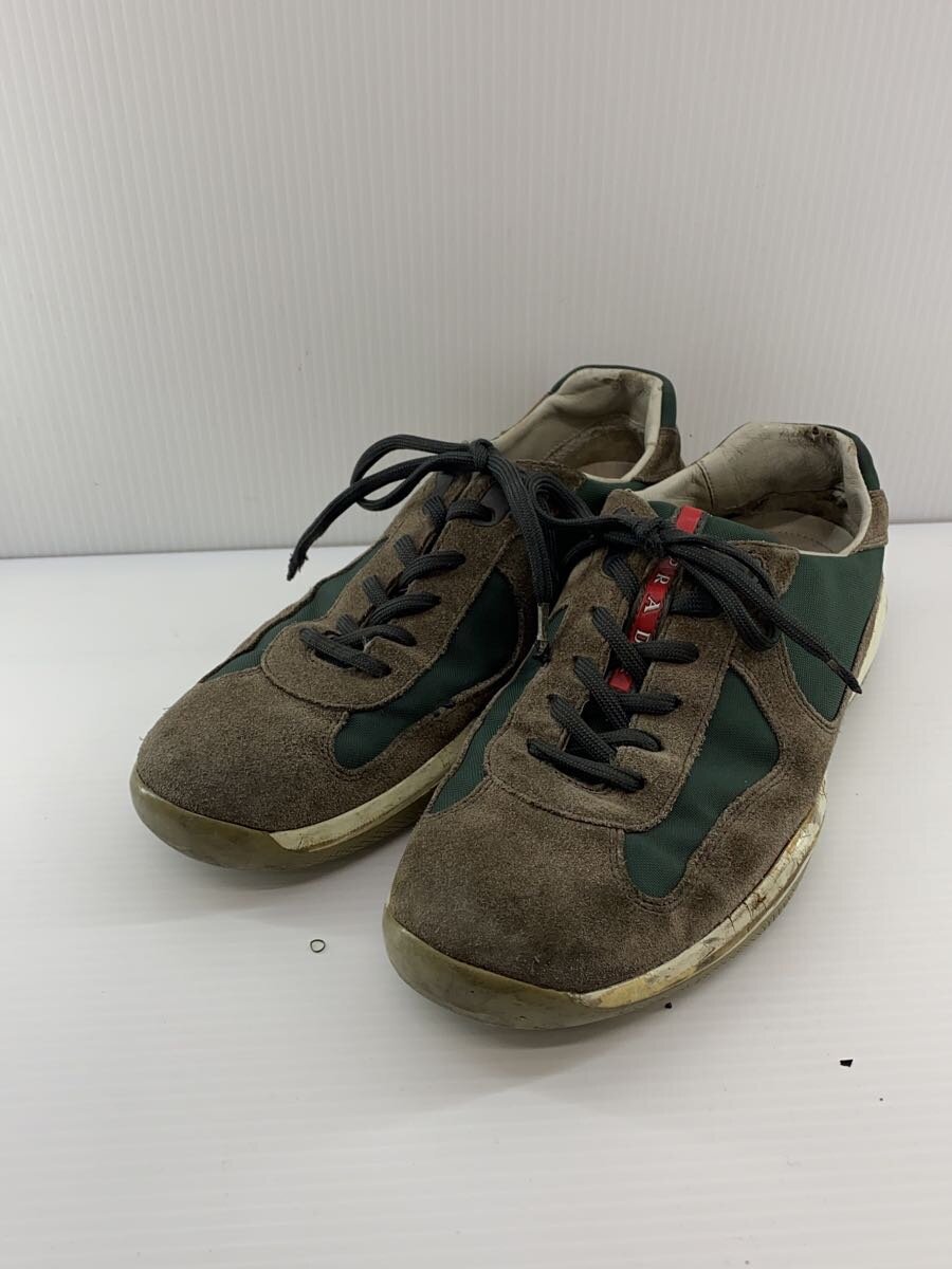 PRADA(プラダ) / ローカットスニーカー/US6/GRY/スウェード/BRW/RED | 中古品の販売・通販ならセカンドストリート