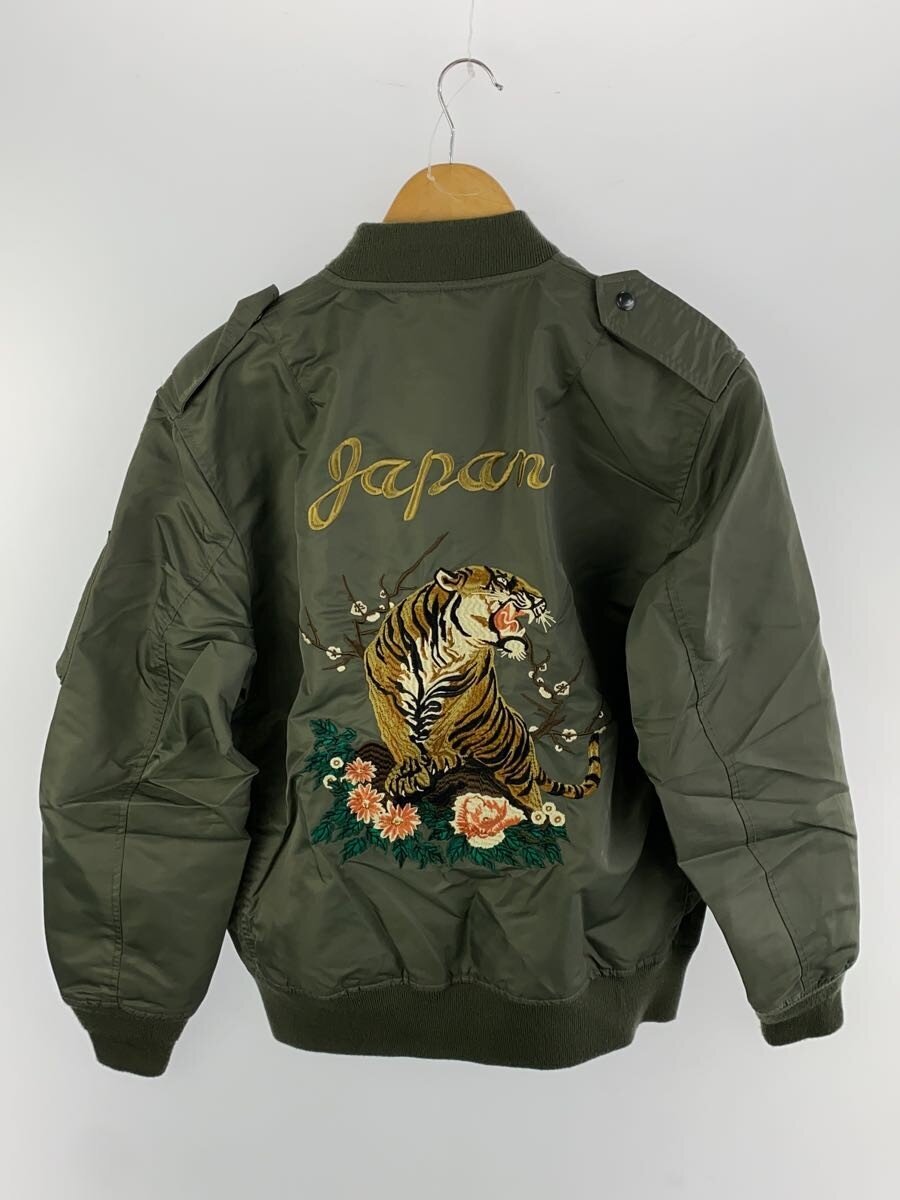 HOUSTON(ヒューストン) / CUSTOM L-2 EMB JACKET/フライトジャケット/L/ナイロン/KHK/50940 ...