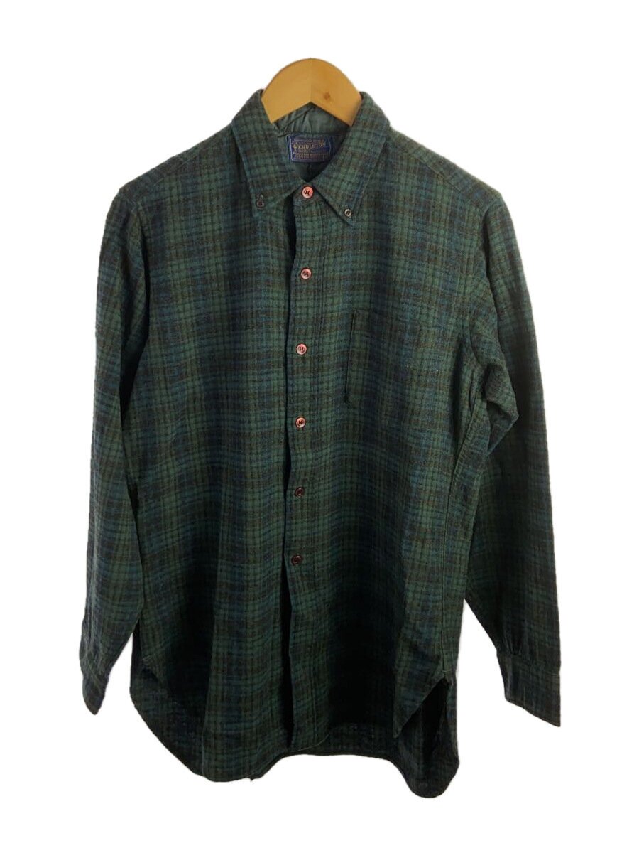 PENDLETON(ペンドルトン) / 50s/3点留/BD/長袖シャツ/15.5/ウール/GRN/チェック | 古着の販売・通販ならセカンドストリート