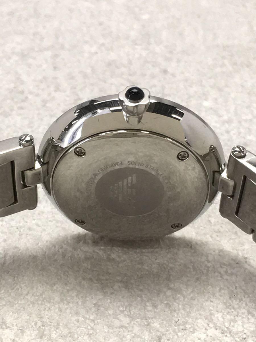 EMPORIO ARMANI(エンポリオアルマーニ) / クォーツ腕時計/アナログ/ステンレス/WHT/SLV/SV/AR-11235 ...