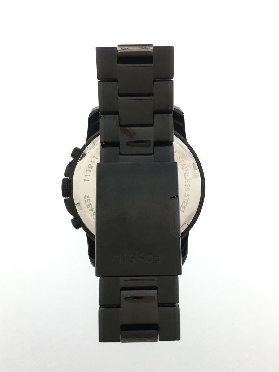 FOSSIL(フォッシル) / 腕時計/アナログ/ステンレス/WHT/BLK/FS4832 | 中古品の販売・通販ならセカンドストリート