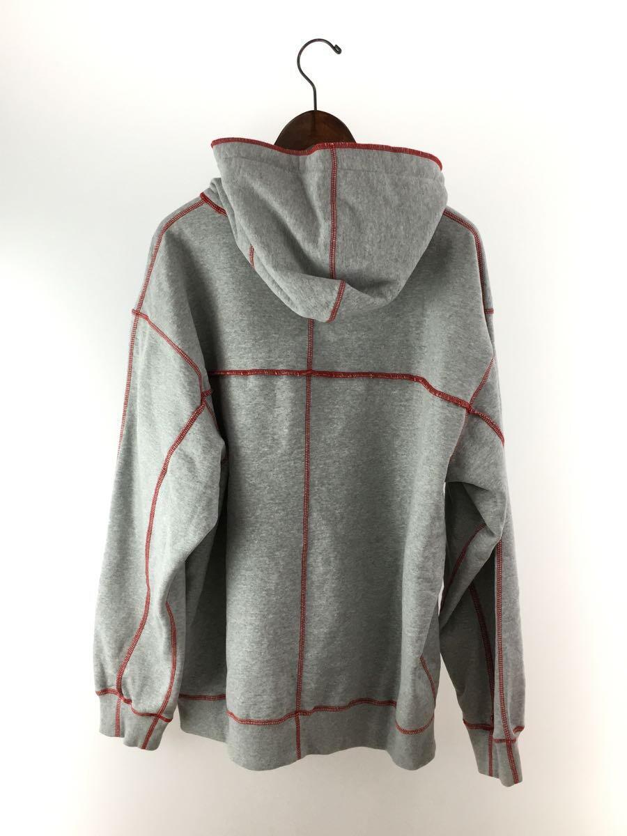 Supreme(シュプリーム) / COVER STITCH HOODIE/パーカー/XL/コットン/GRY | 古着の販売・通販ならセカンド ...
