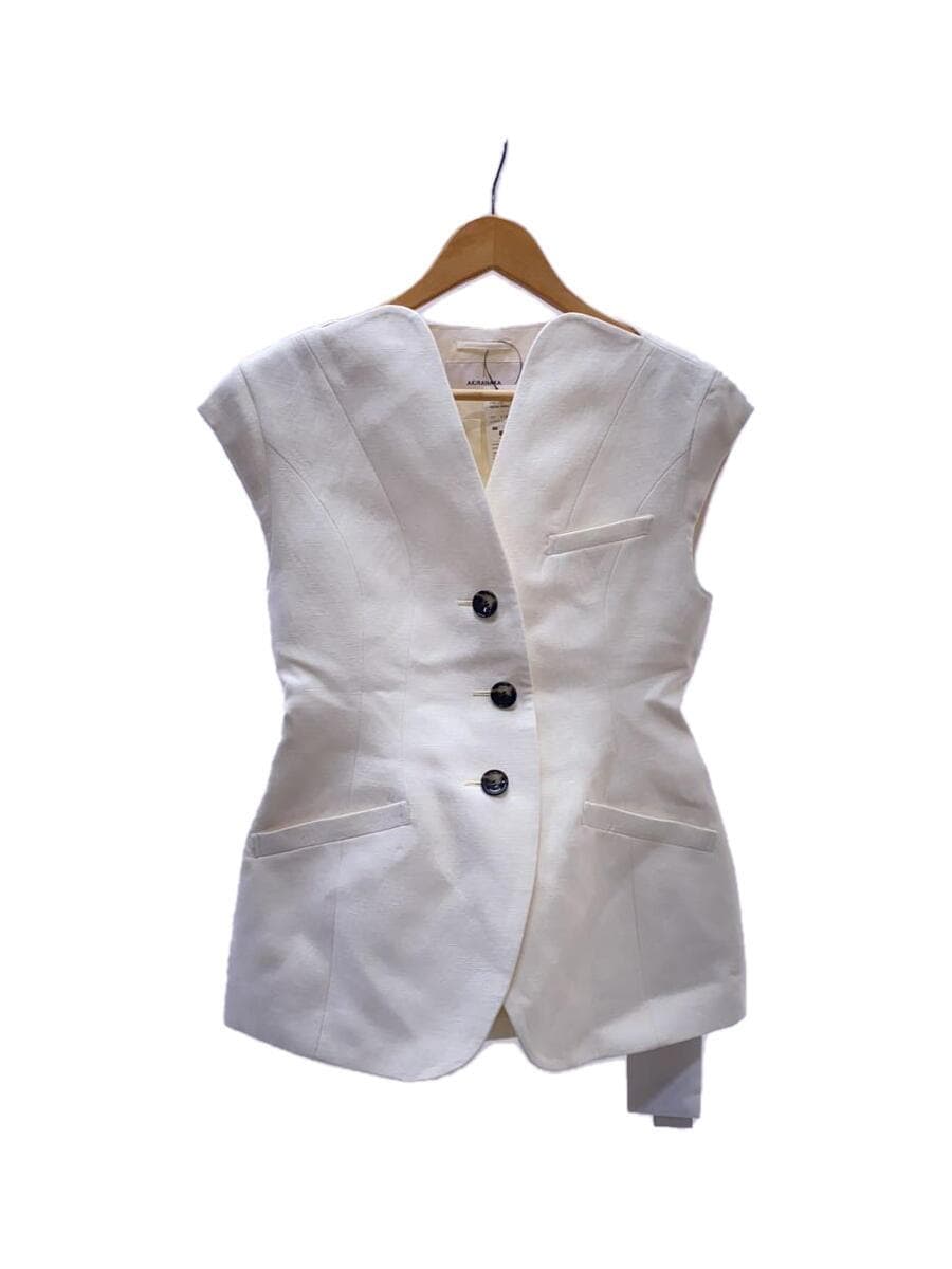 AKIRA NAKA(アキラナカ) / Sesilia linen JK/1/ウール/WHT/無地/AR2459-WH | 古着の販売・通販 ...