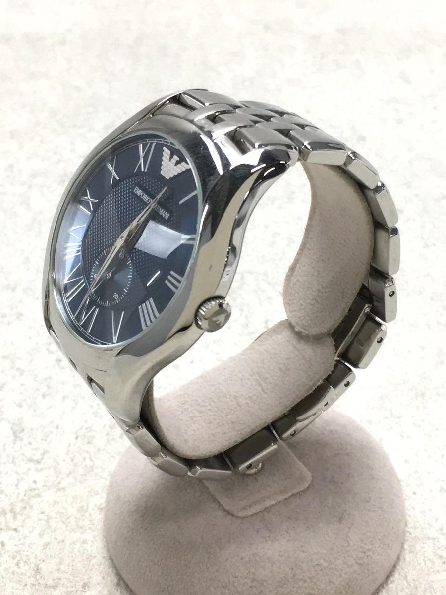 EMPORIO ARMANI(エンポリオアルマーニ) / クォーツ腕時計/アナログ/ステンレス/NVY/SLV/SS/AR1789 | 中古品 ...