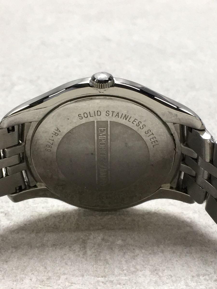 EMPORIO ARMANI(エンポリオアルマーニ) / クォーツ腕時計/アナログ/ステンレス/NVY/SLV/SS/AR1789 | 中古品 ...