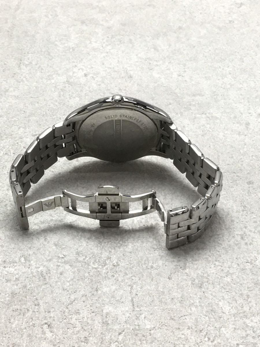 EMPORIO ARMANI(エンポリオアルマーニ) / クォーツ腕時計/アナログ/ステンレス/NVY/SLV/SS/AR1789 | 中古品 ...