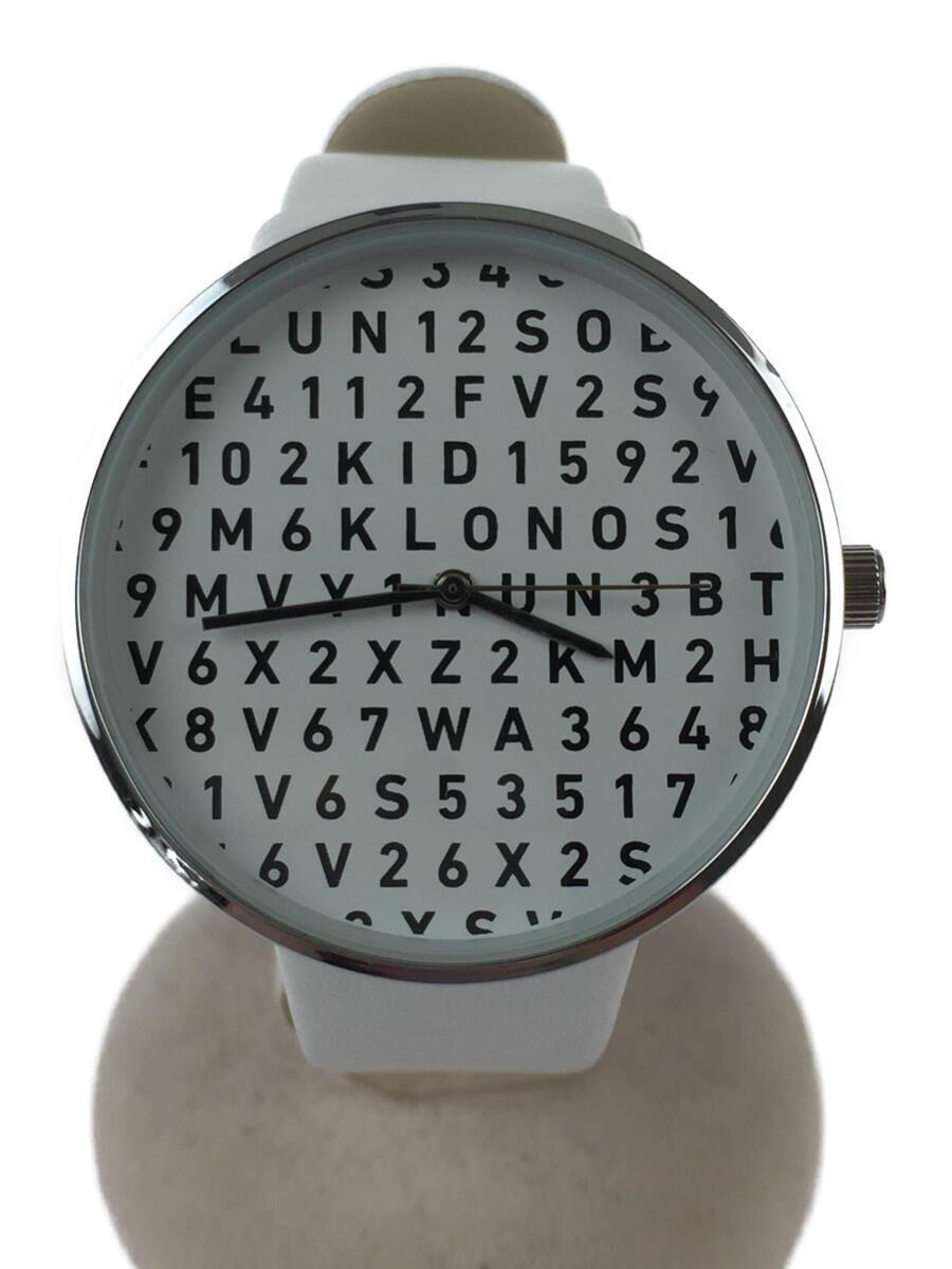 KLON([フクショク]クローン) / SERIAL NUMBER S WHITE/S WH/クォーツ腕時計/アナログ/--/ホワイト ...