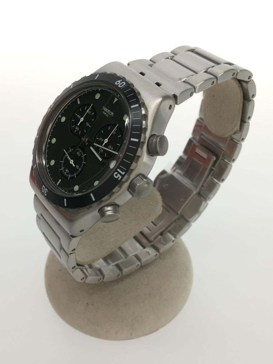 SWATCH(スウォッチ) / クォーツ腕時計/アナログ/ステンレス/カーキ/スウォッチ/YVS488G | 中古品の販売・通販ならセカンドストリート