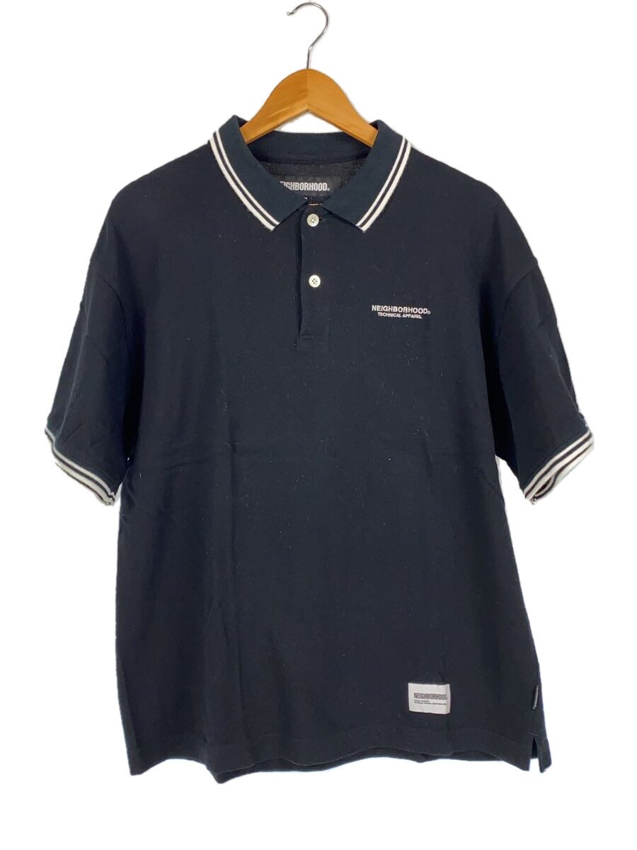 NEIGHBORHOOD(ネイバーフッド) / 24SS/PIQUE LINE POLOSHIRT SS/ポロシャツ/L/コットン/BLK ...