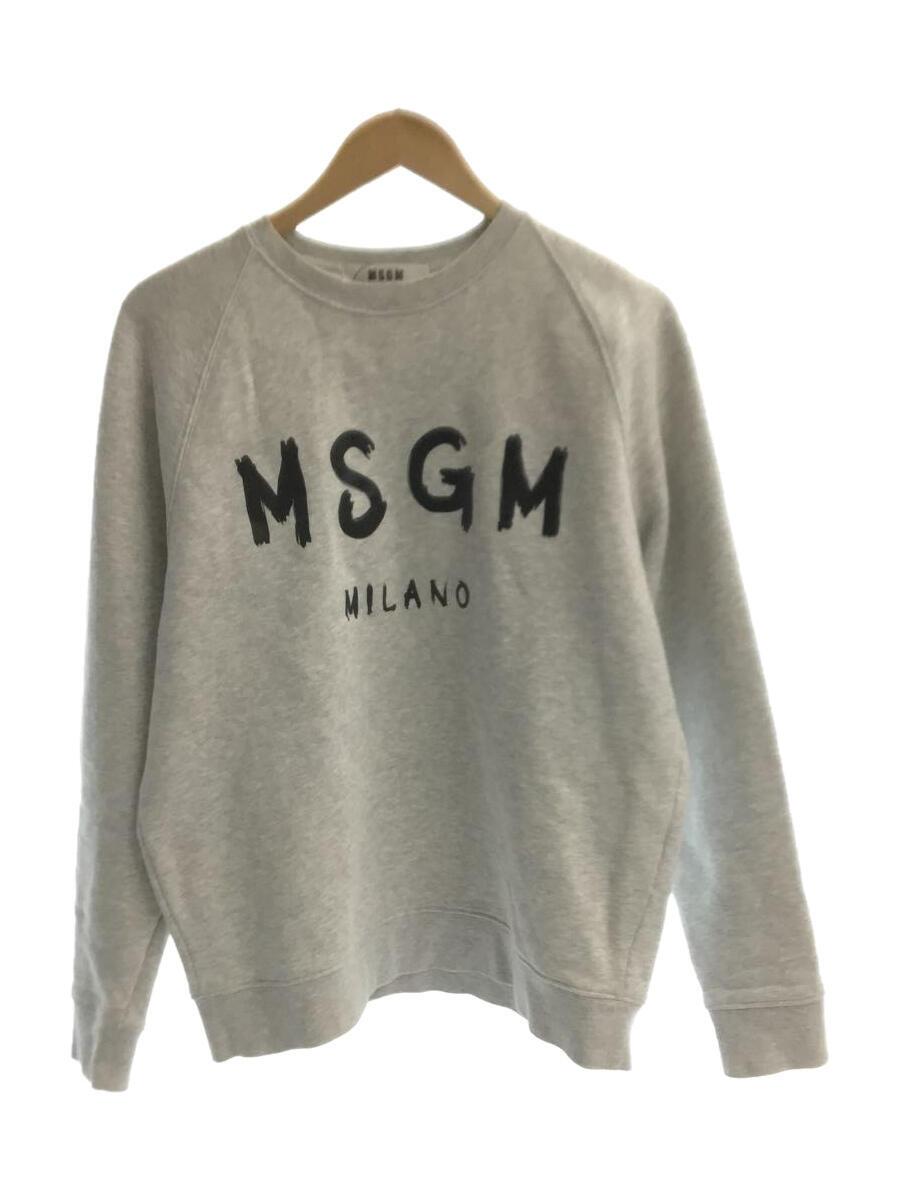 MSGM(エムエスジーエム) / スウェット/L/コットン/GRY | 古着の販売・通販ならセカンドストリート