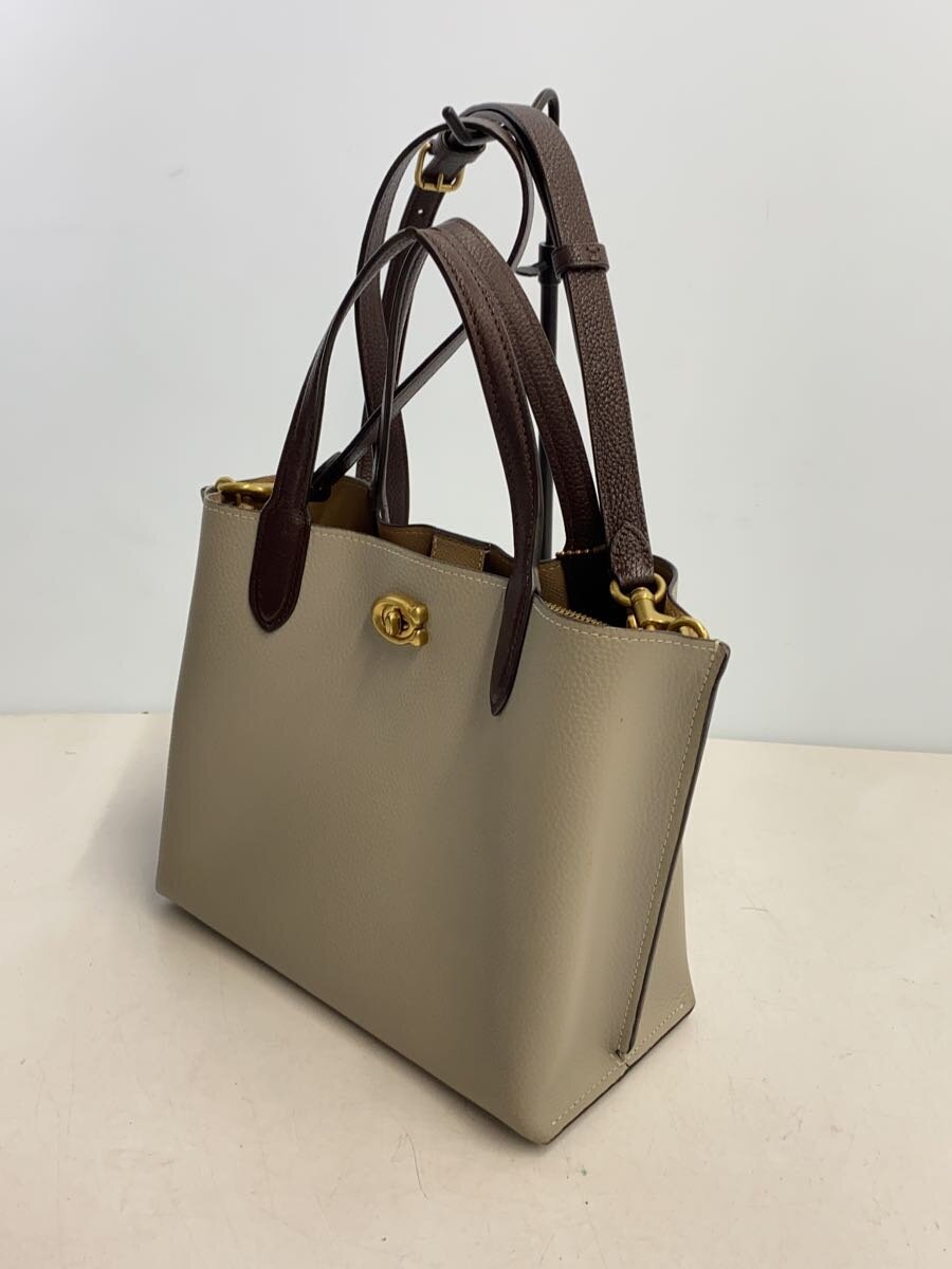 COACH(コーチ) / ショルダーバッグ/レザー/GRY/無地/C9092 | 中古品の販売・通販ならセカンドストリート
