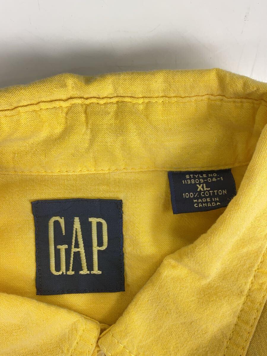 GAP(ギャップ) / OLDGAP/長袖シャツ/XL/コットン/YLW/無地 | 古着の販売・通販ならセカンドストリート