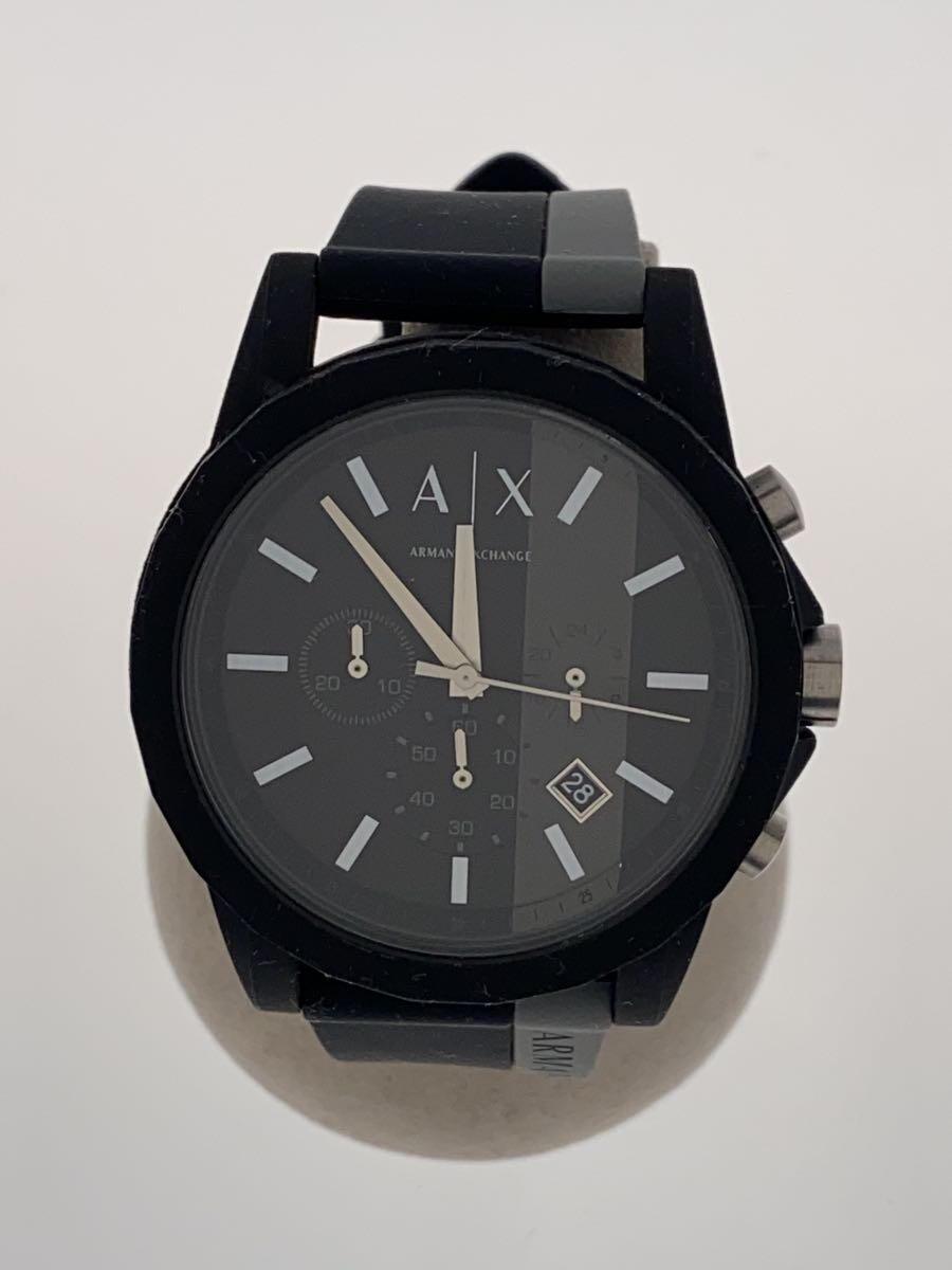 ARMANI EXCHANGE(アルマーニエクスチェンジ) / クォーツ腕時計/アナログ/ラバー/ブラック/AX1331/アルマーニ ...