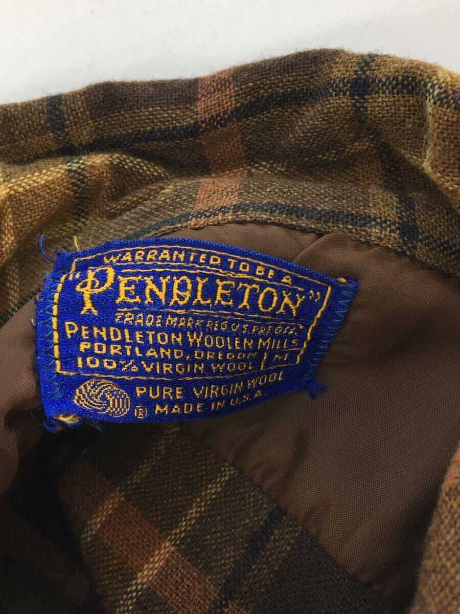 PENDLETON(ペンドルトン) / 70s/USA製/オープンカラーシャツ/ネルシャツ/M/ウール/BRW/チェック | 古着の販売・通販ならセカンドストリート