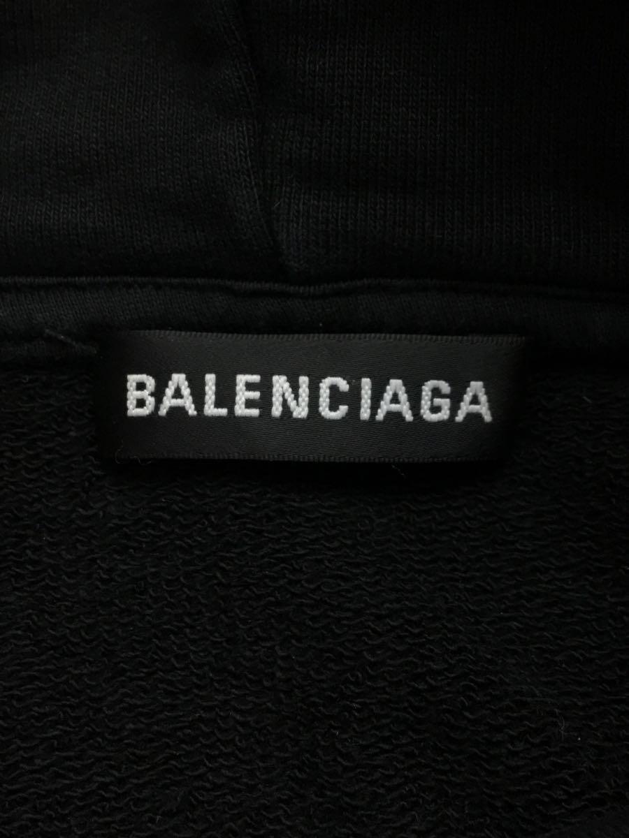BALENCIAGA(バレンシアガ) / 17AW/バックロゴプルオーバーパーカー/フーディ/M/コットン/BLK | 古着の販売・通販なら ...