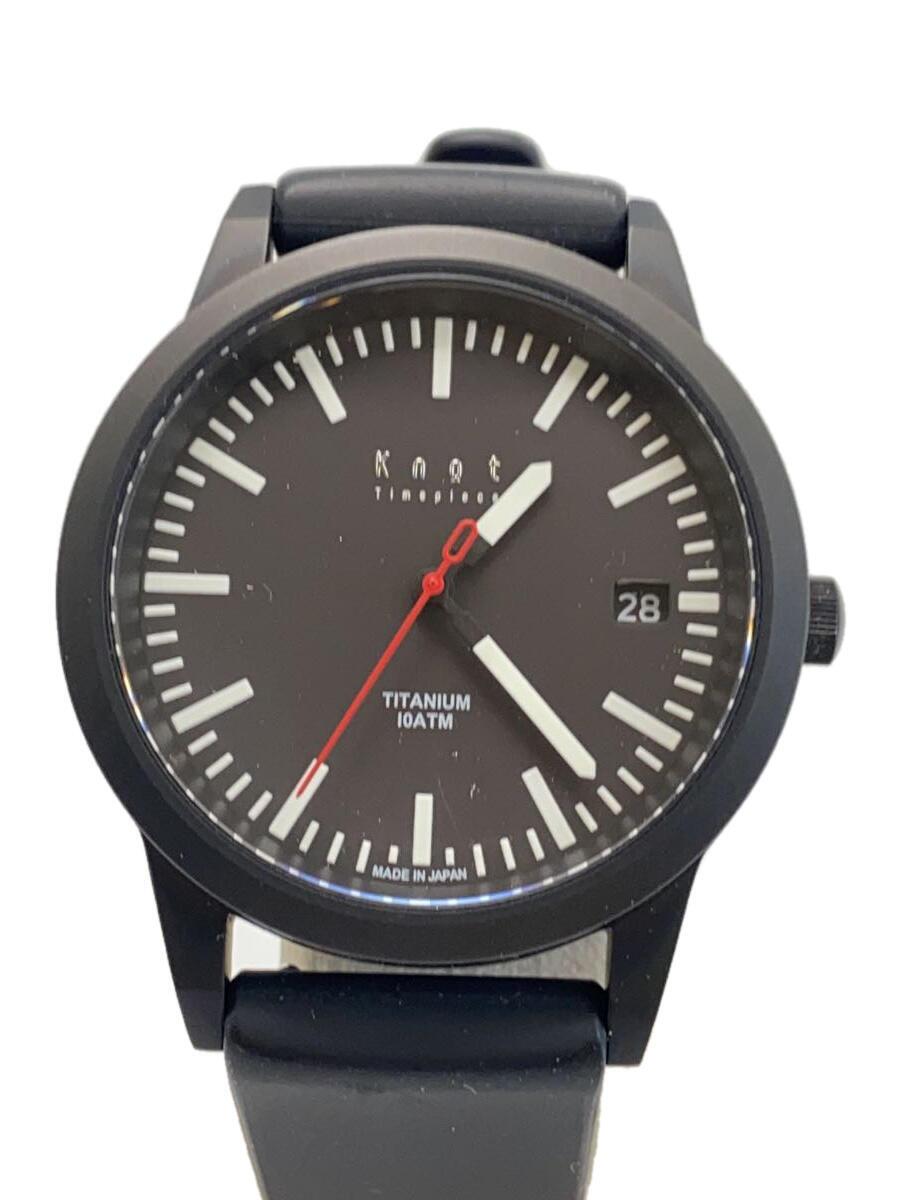 KNOT(ノット) / ソーラー腕時計/アナログ/BLK/BLK/TS1-36/箱・取説付属 | 中古品の販売・通販ならセカンドストリート
